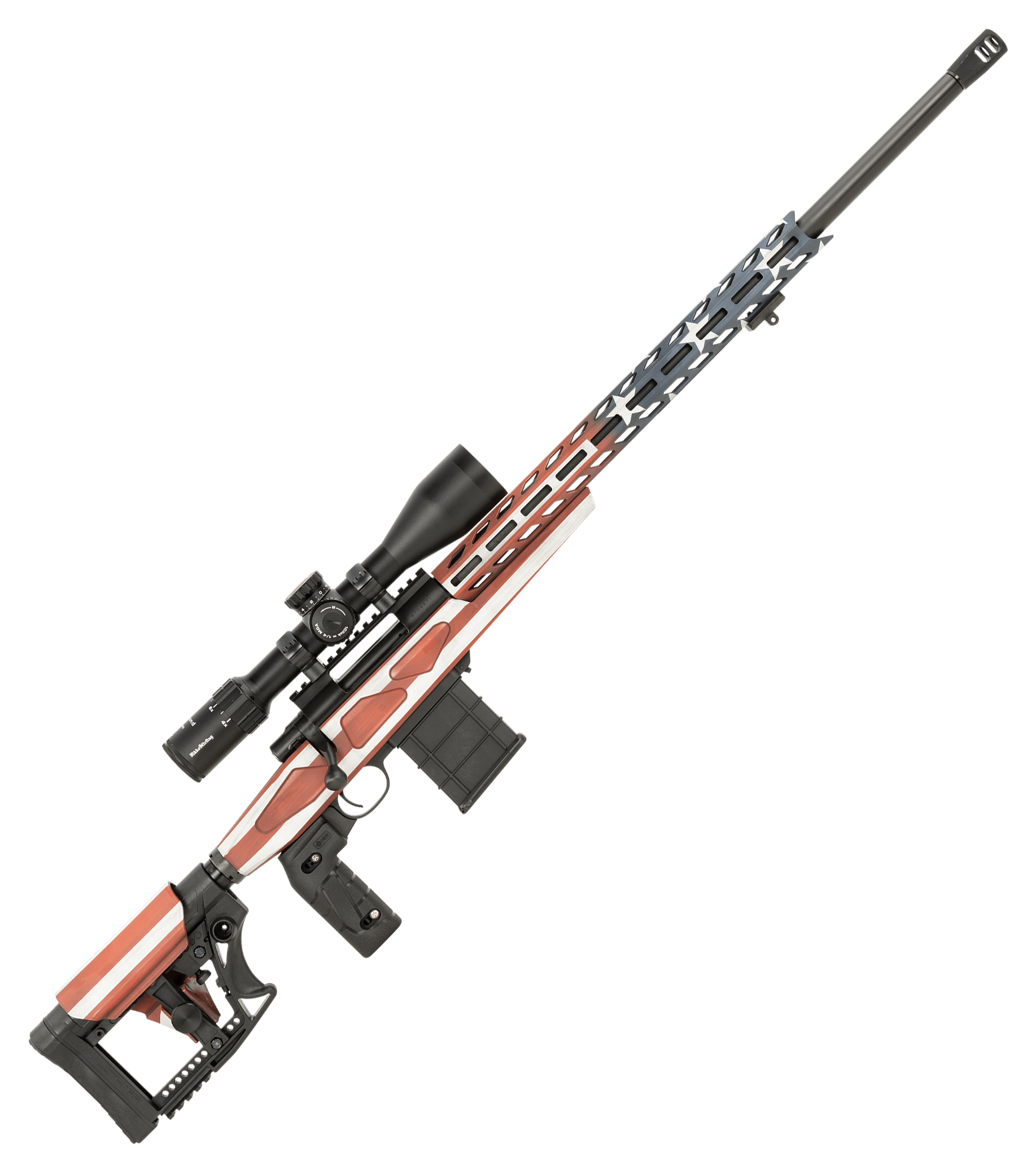 Howa M1500 APC Chassis Long-Range Bolt-Action Rifle with Scope and ...